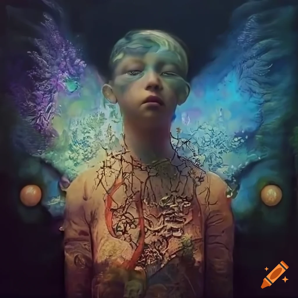 Surreal impressionistic painting with magical creatures on Craiyon