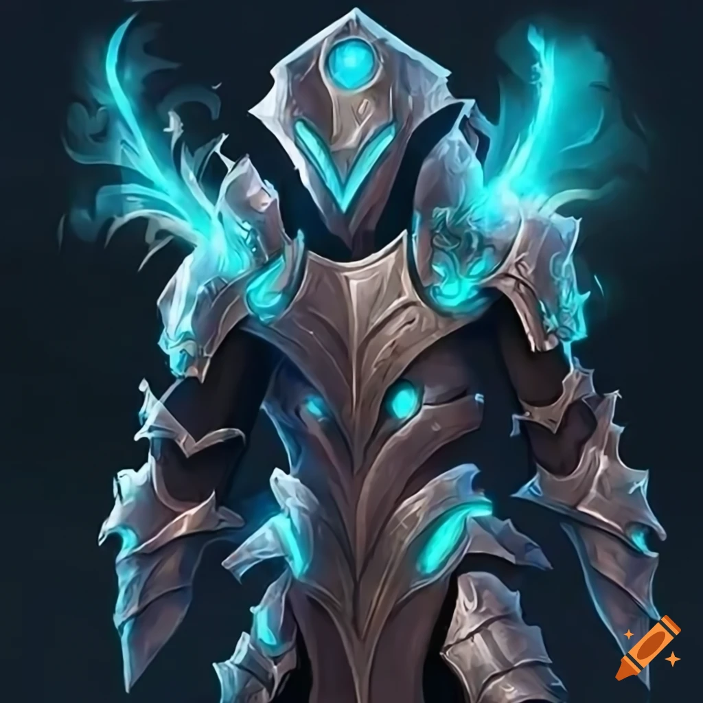 Soul elemental wearing magical armor on Craiyon