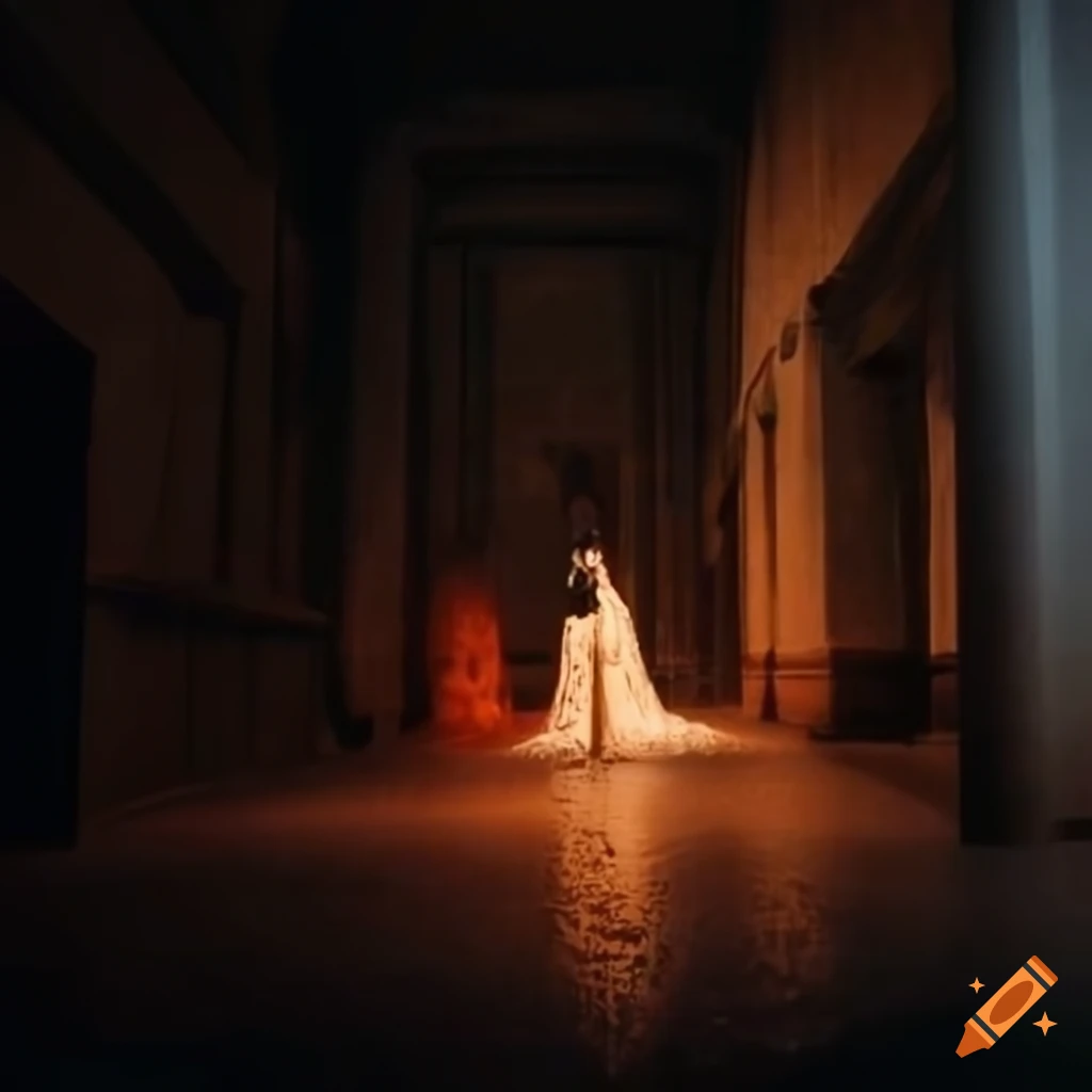 Image of a tired cartoon ghost