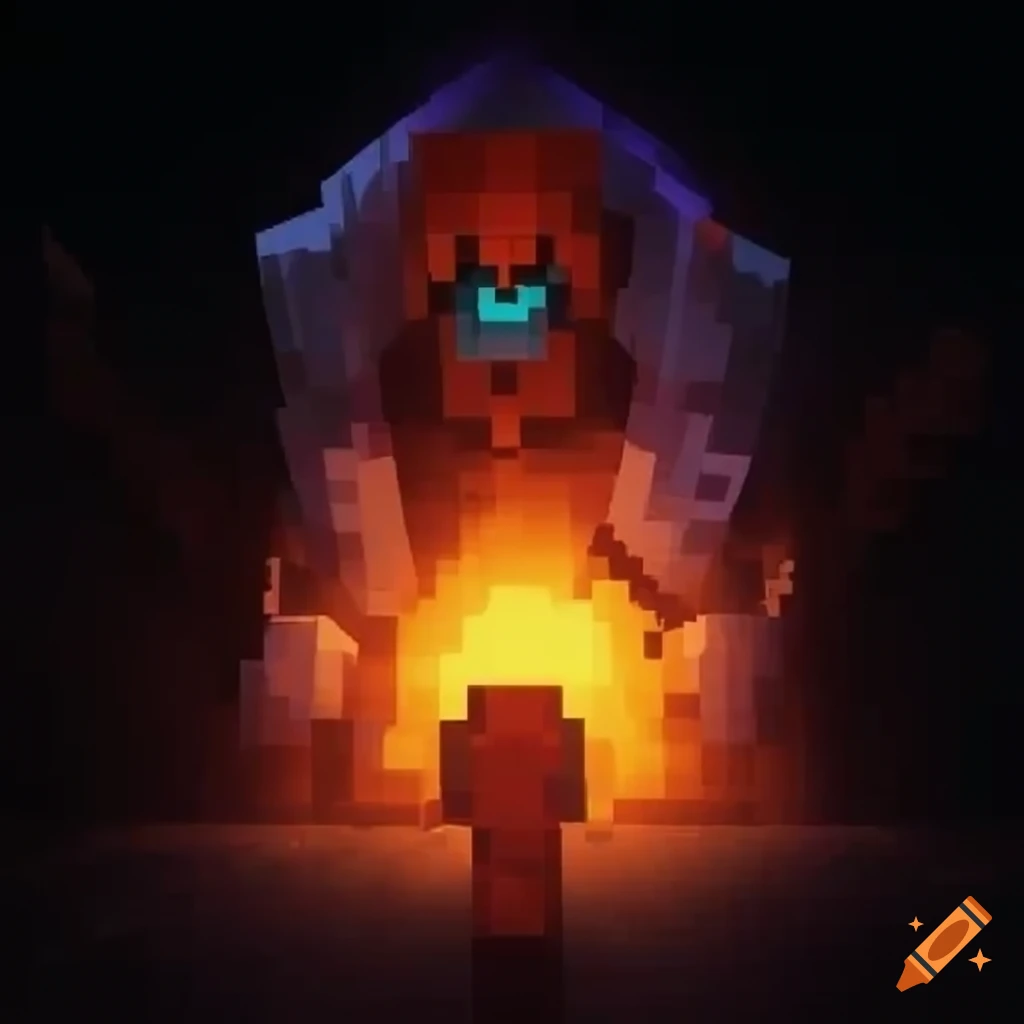 Minecraft server paradox on Craiyon