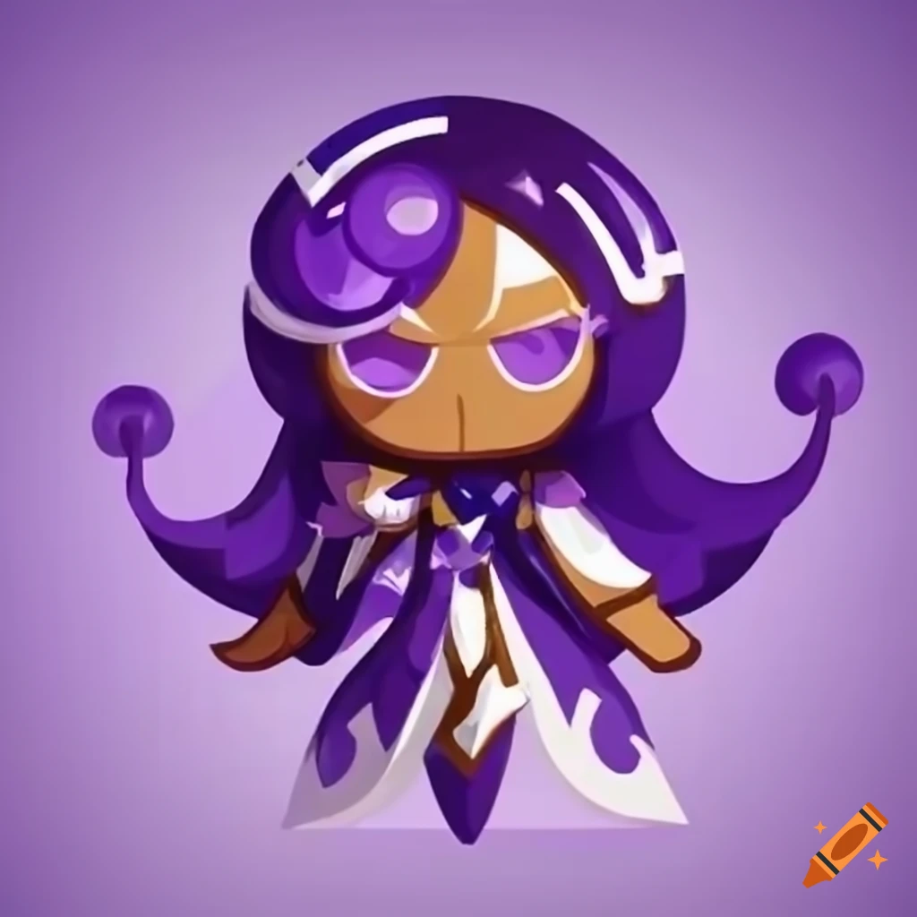 Purple cookie character from cookie run kingdom