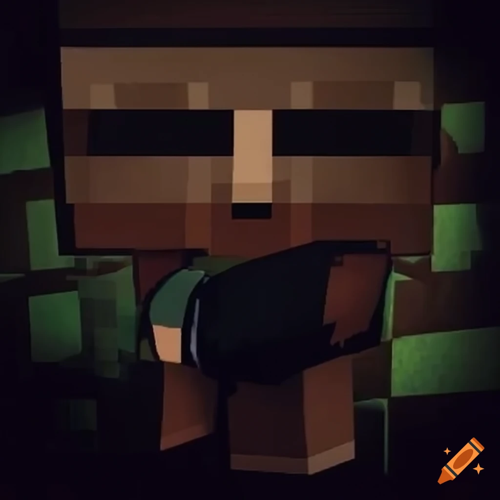 Image of minecraft's cops and robbers unveiling on Craiyon