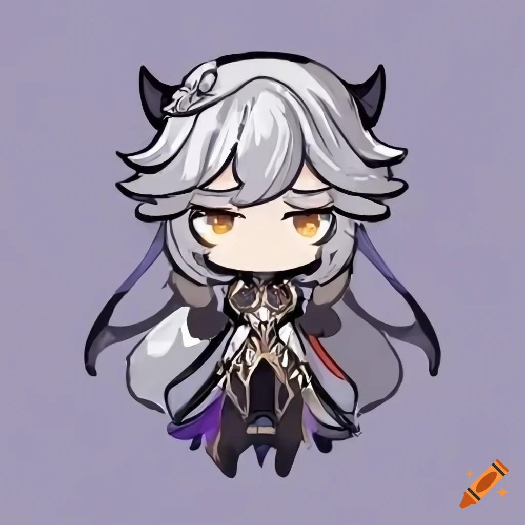 Genshin impact chibi wanderer on Craiyon