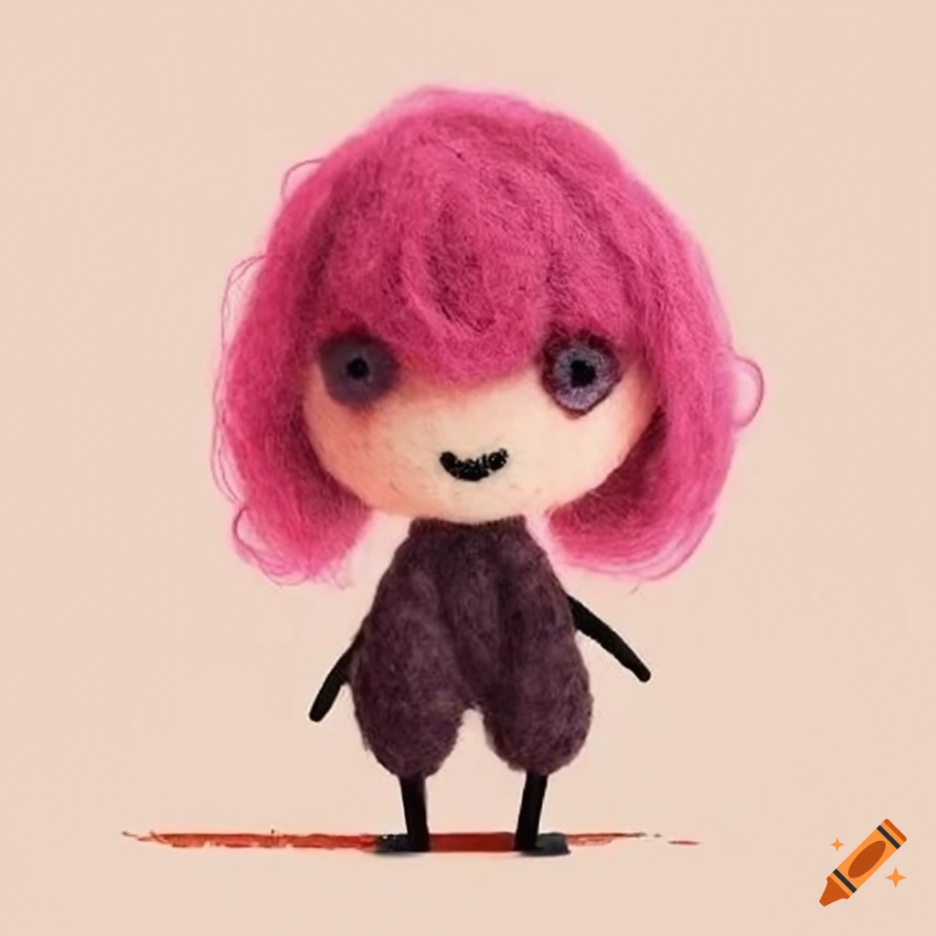 Felted wool fictional character
