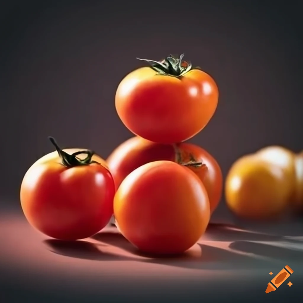 Fresh red tomatoes on Craiyon