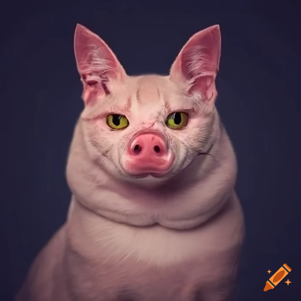 Cute alien petting an ugly kitten on Craiyon