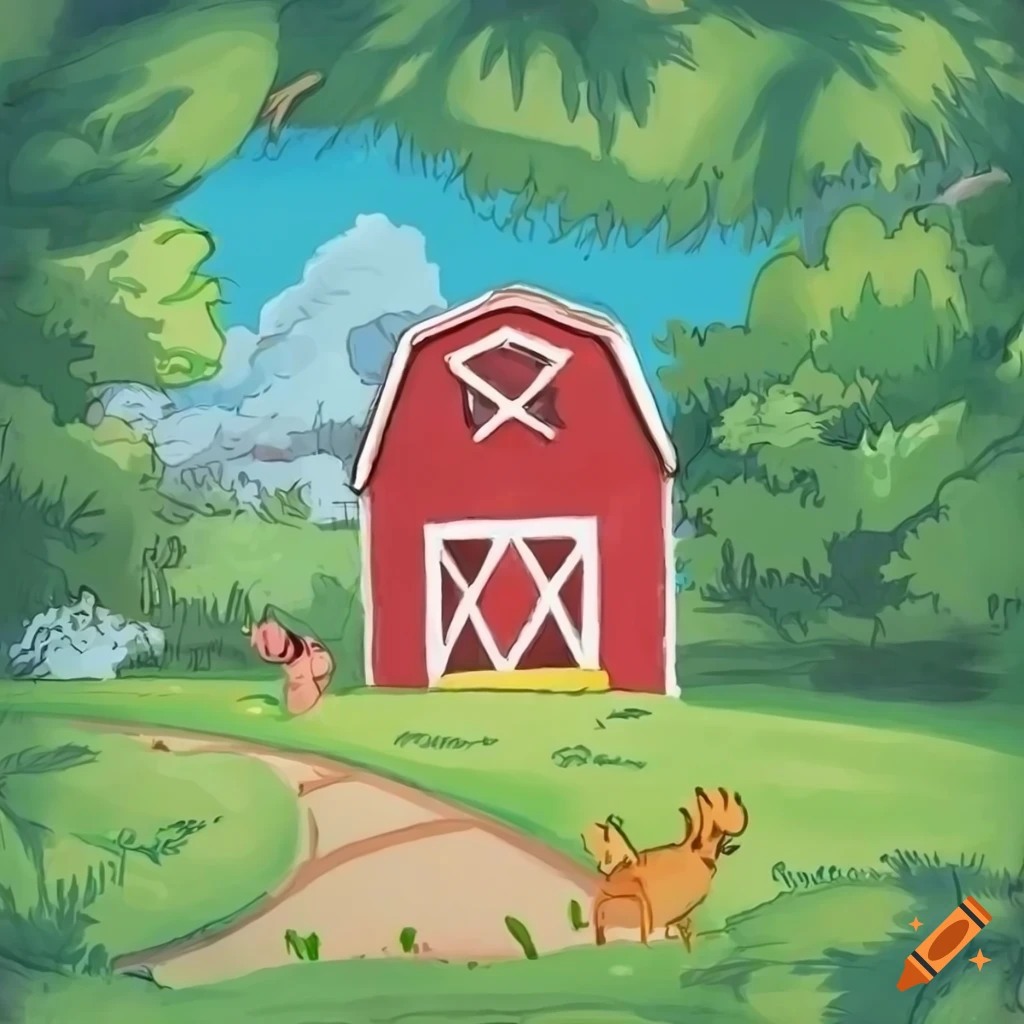 Portada de libro de dibujo de animales de granja on Craiyon