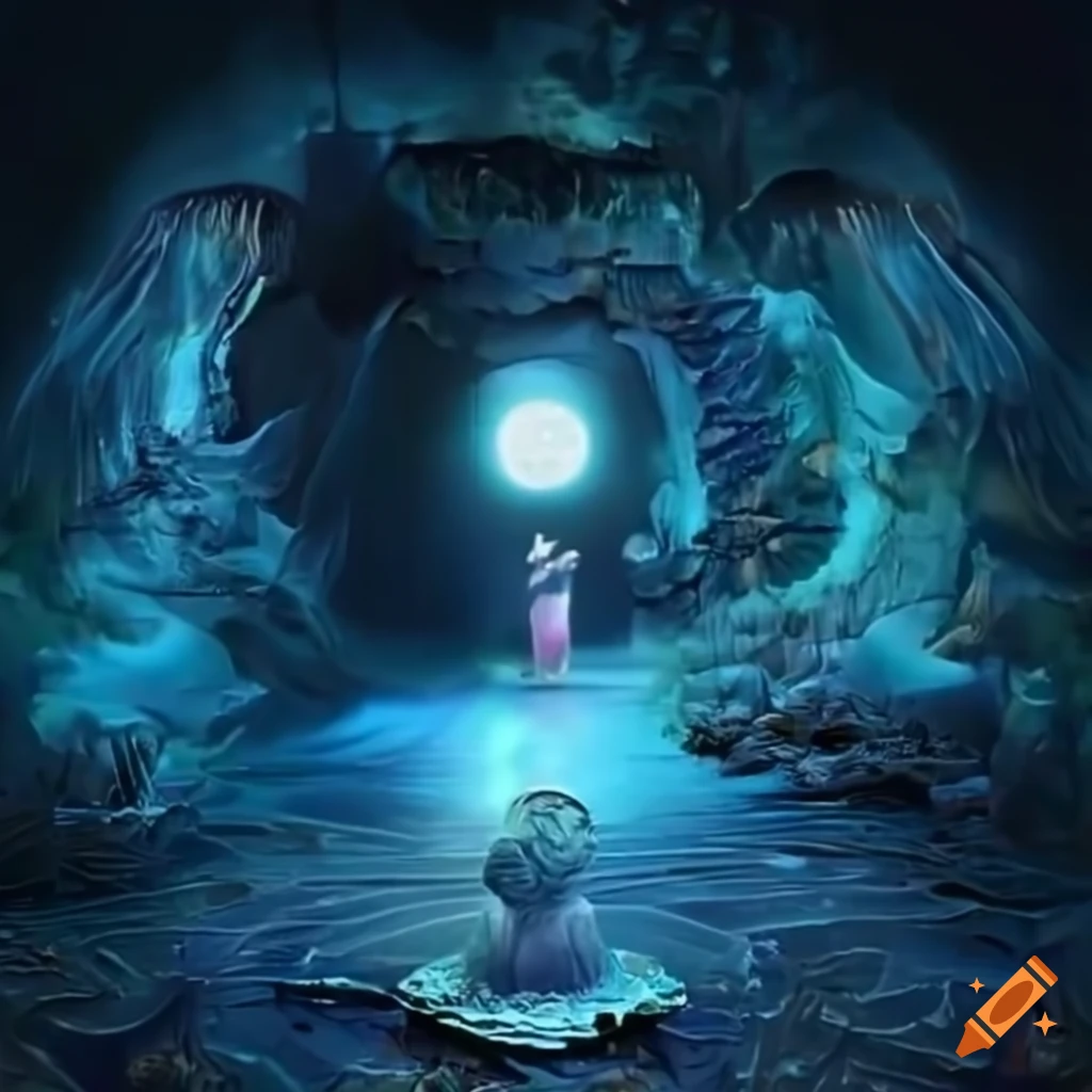 Magical gateway opening to a world of ai