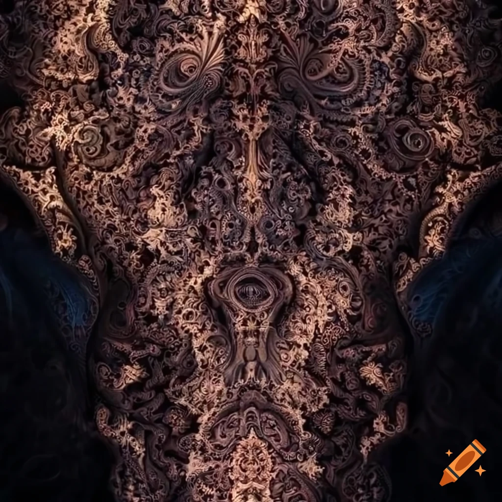 Detailed fractal pattern artwork on Craiyon