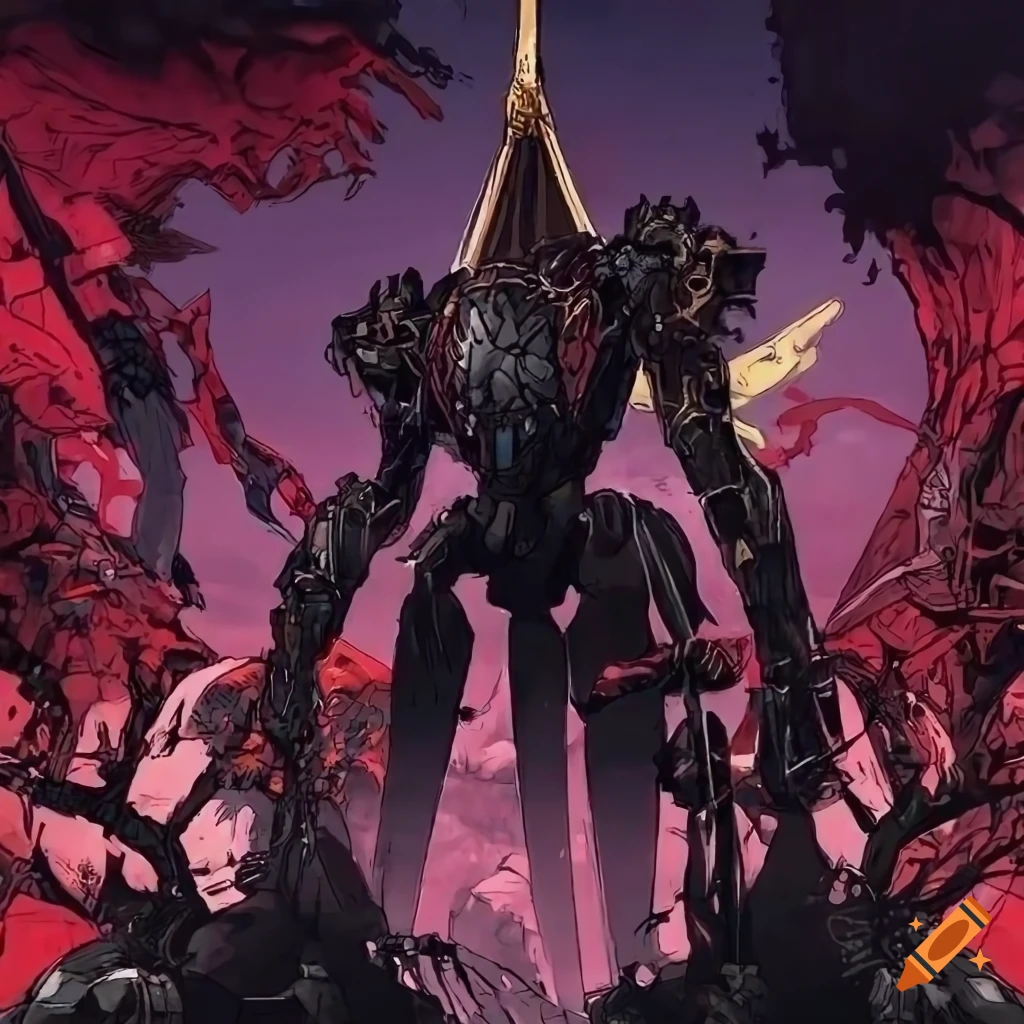 Futuristic landscape with comic book art influences on Craiyon