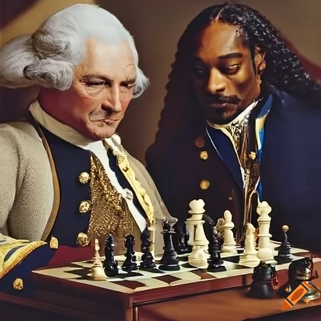 Satirical image of snoop dogg playing chess with george washington on ...
