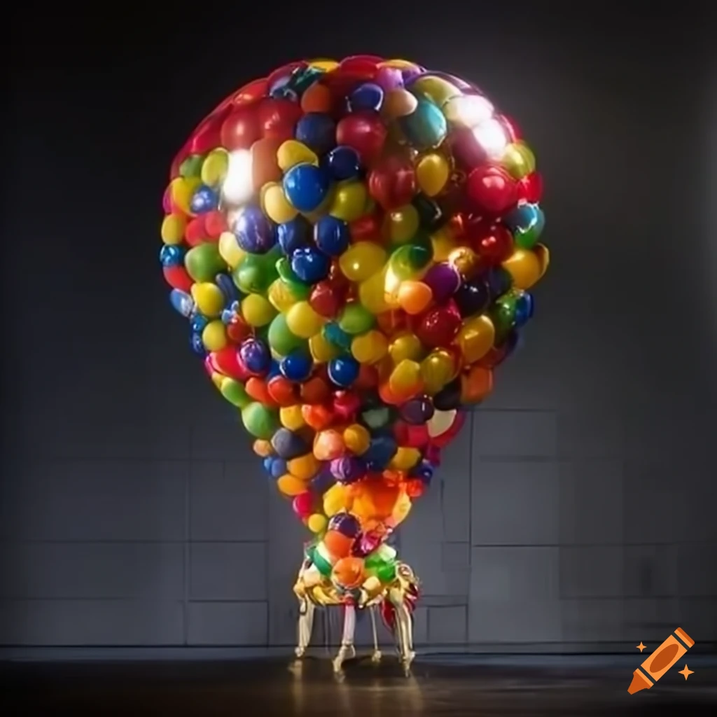 Impressive balloon sculpture on Craiyon
