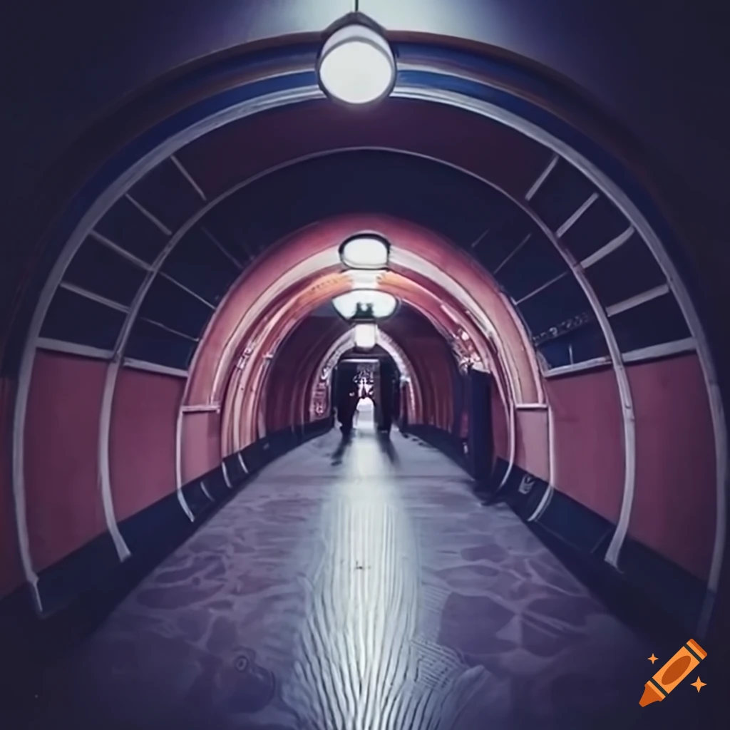 Vintage photo of a london metro station in the 70s