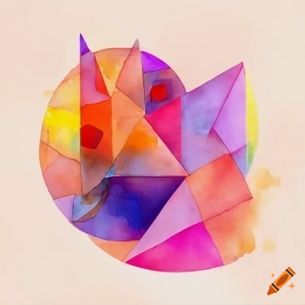 Abstract art of advanced geometric shapes on Craiyon