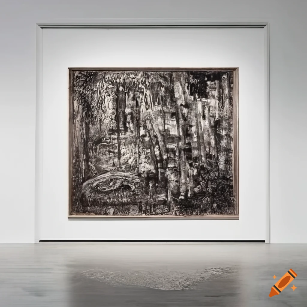 Intricate etching artwork by Gagosian, Perrotin, David Zwirner, Hauser ...
