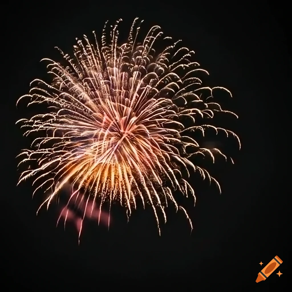 Bright and colorful fireworks display on Craiyon