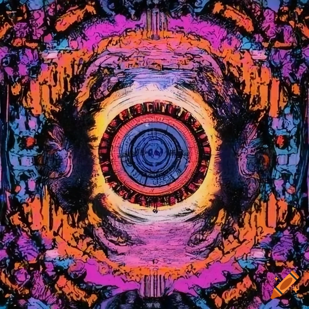 1983 electronic music album cover in technical drawing style on Craiyon