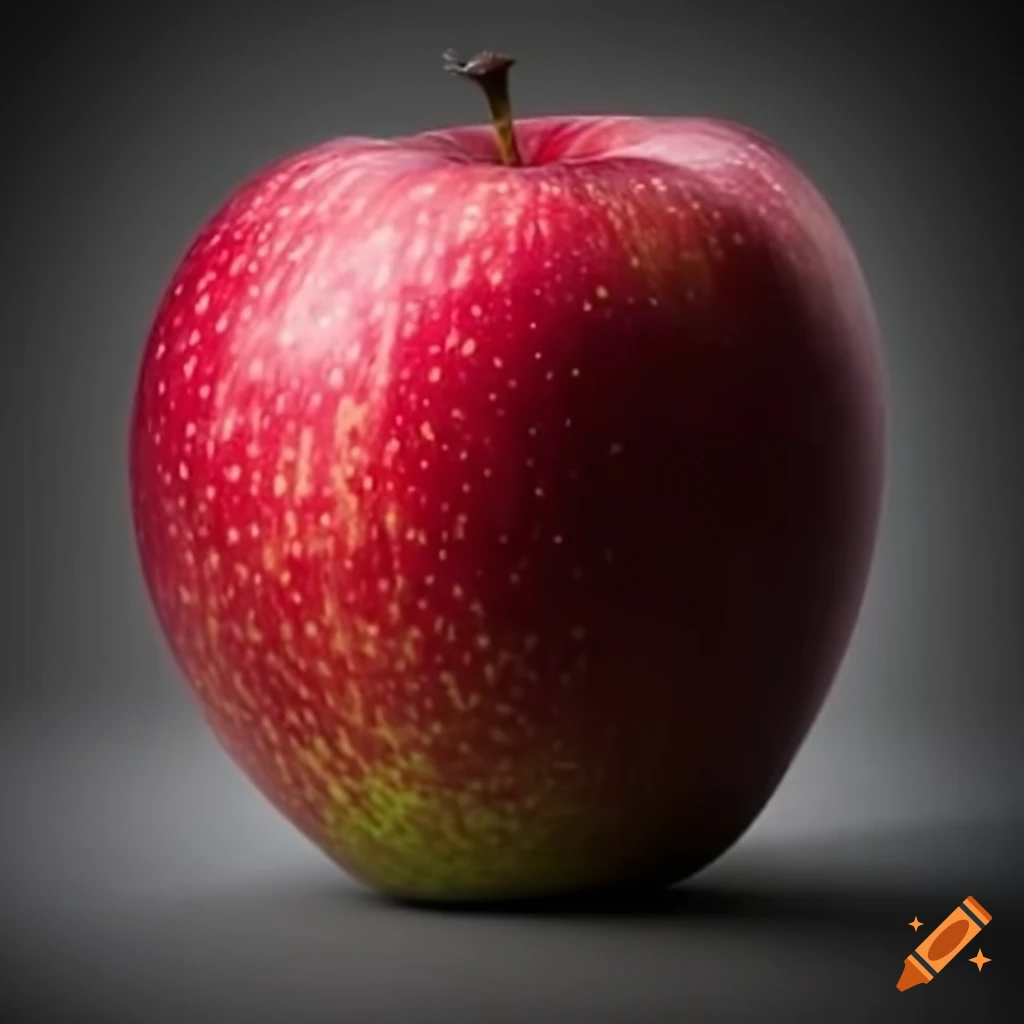 Fresh red apple on Craiyon