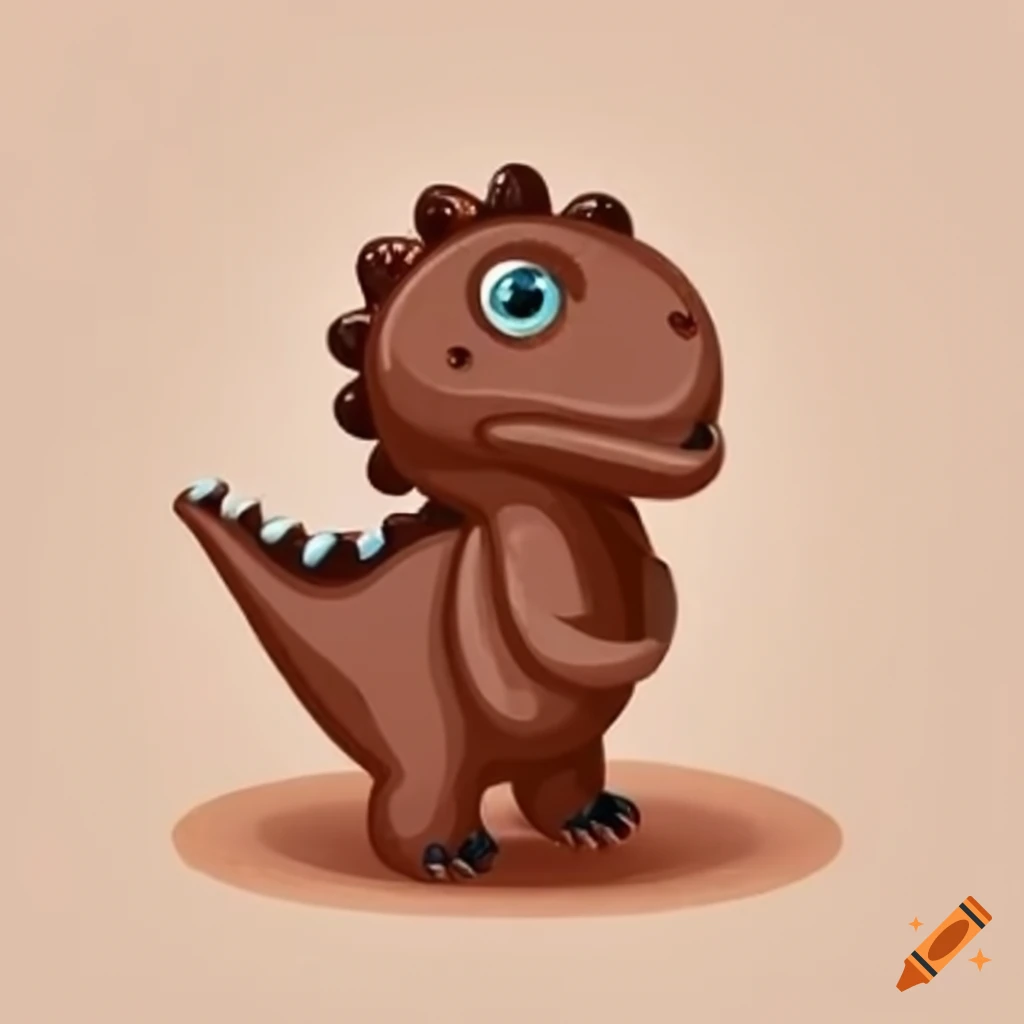 Chocolate dinosaur toy