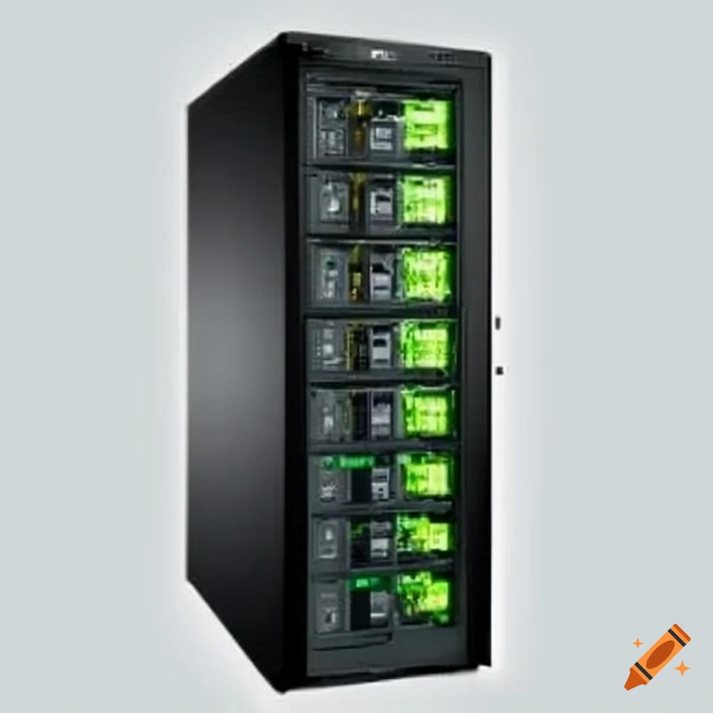 Sparkbit42 rack mounted computer on Craiyon