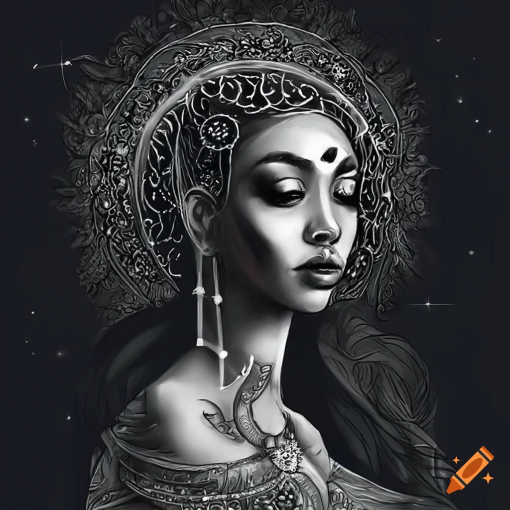 Mayari, the enchanting lunar goddess on Craiyon