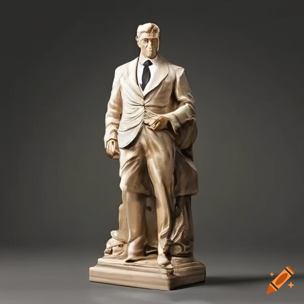 Classical statue of a man on Craiyon