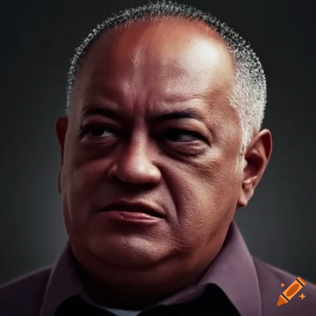 Portrait of diosdado cabello on Craiyon