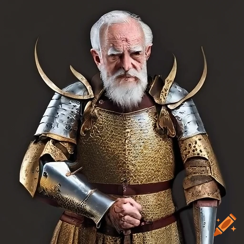 Medieval fantasy nobleman in ornate armor on Craiyon
