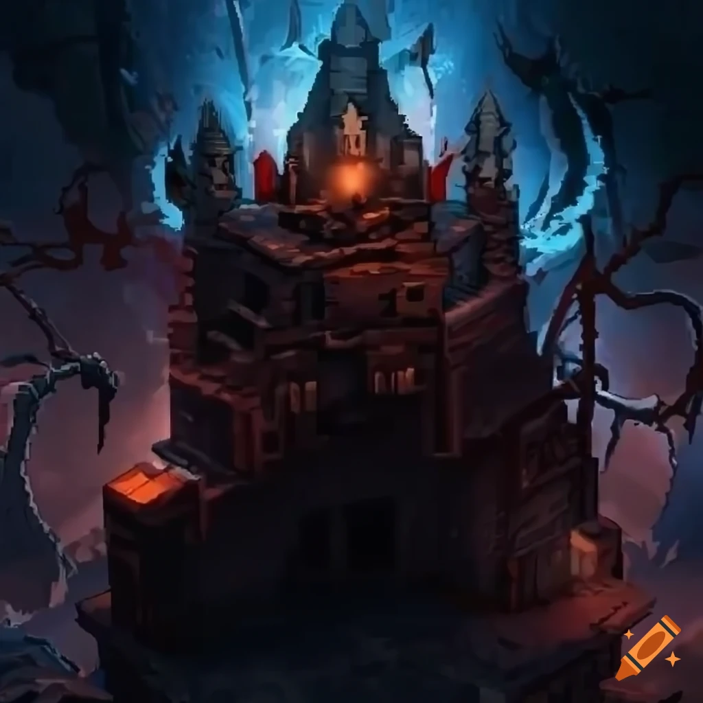 Isometric view of minecraft, darkest dungeon, and runescape on Craiyon