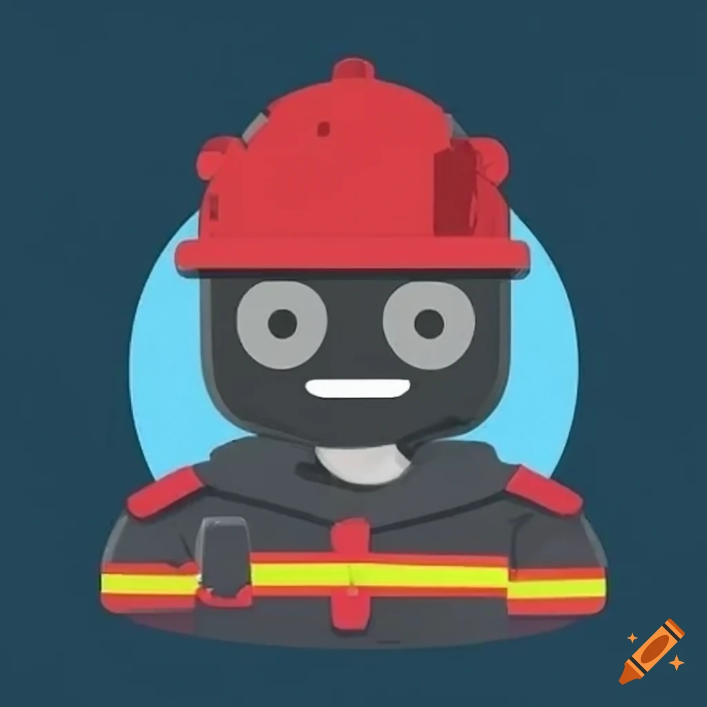 Chatbot firefighter illustration