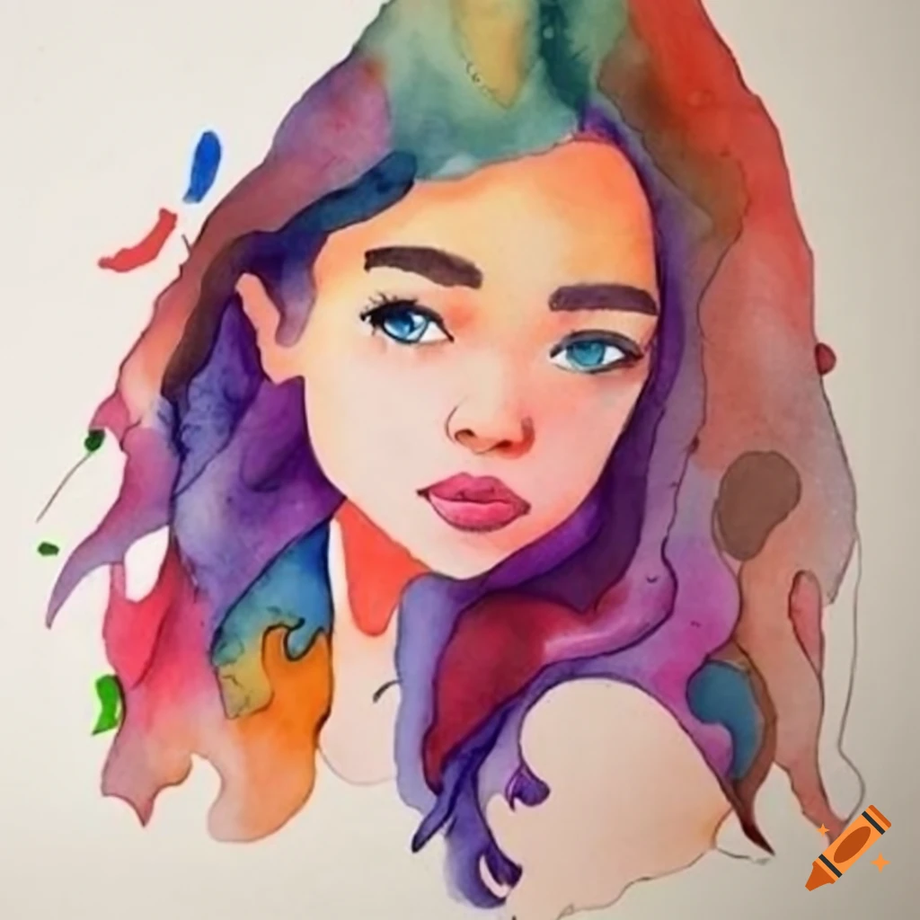 Person praying in watercolor style on Craiyon