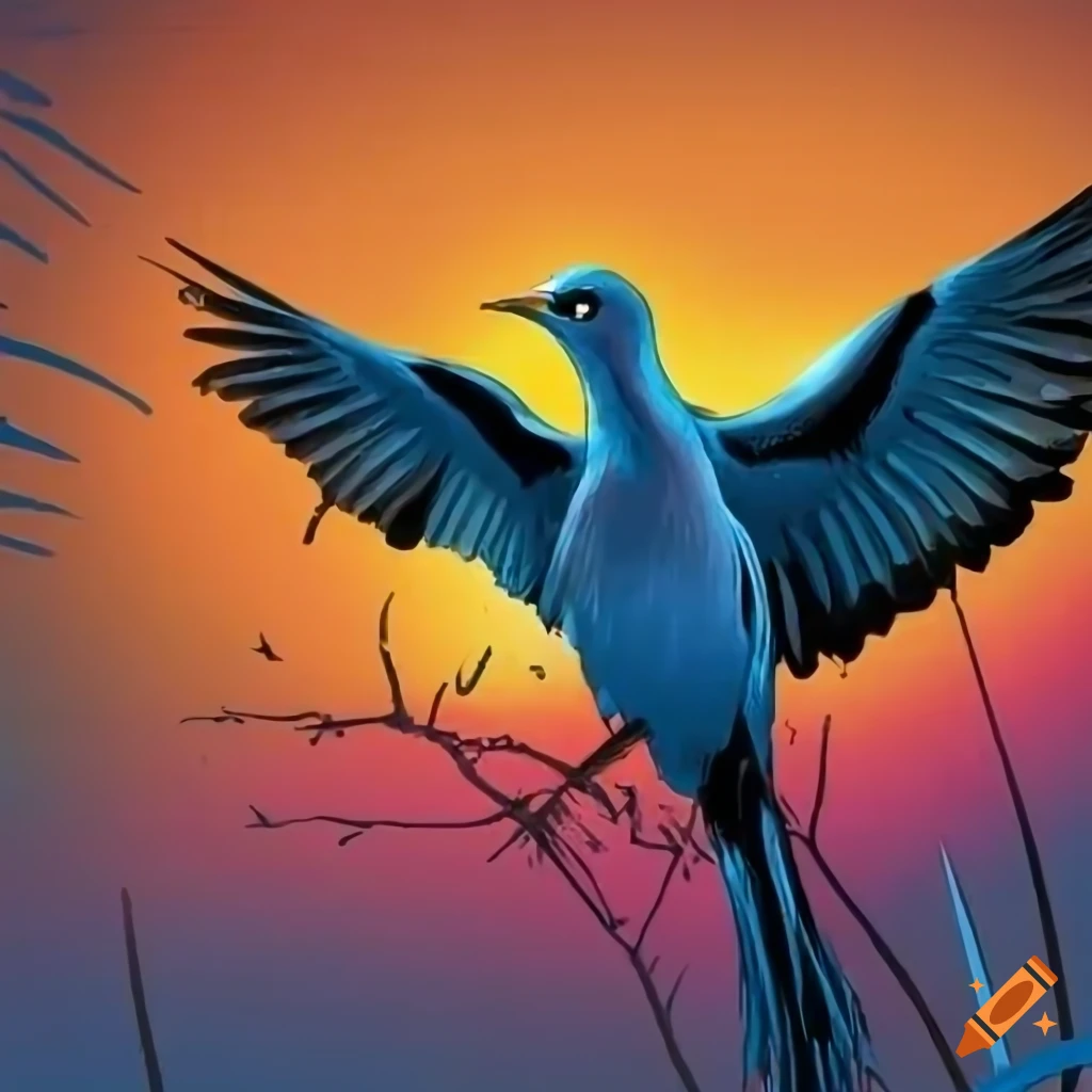 Image of a kokako bird on Craiyon