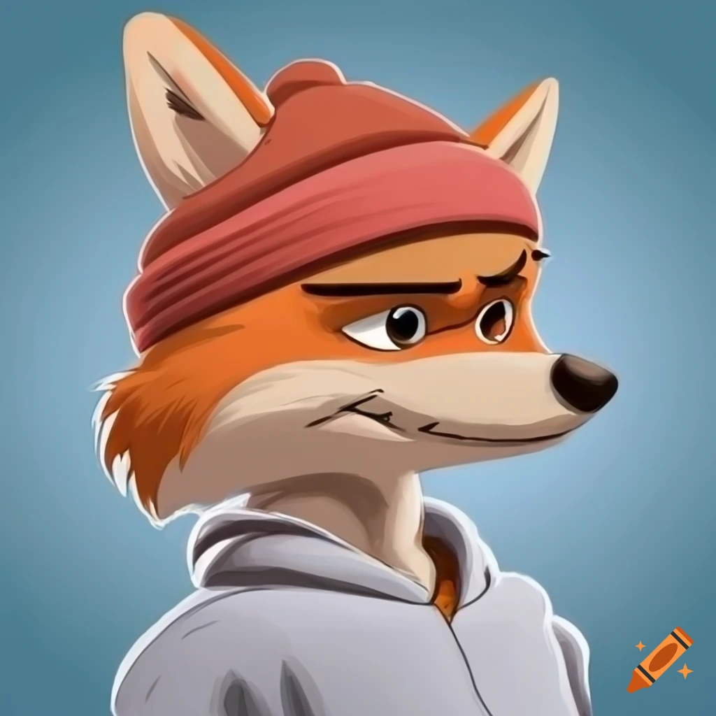 Cartoon animal furry pilot on Craiyon