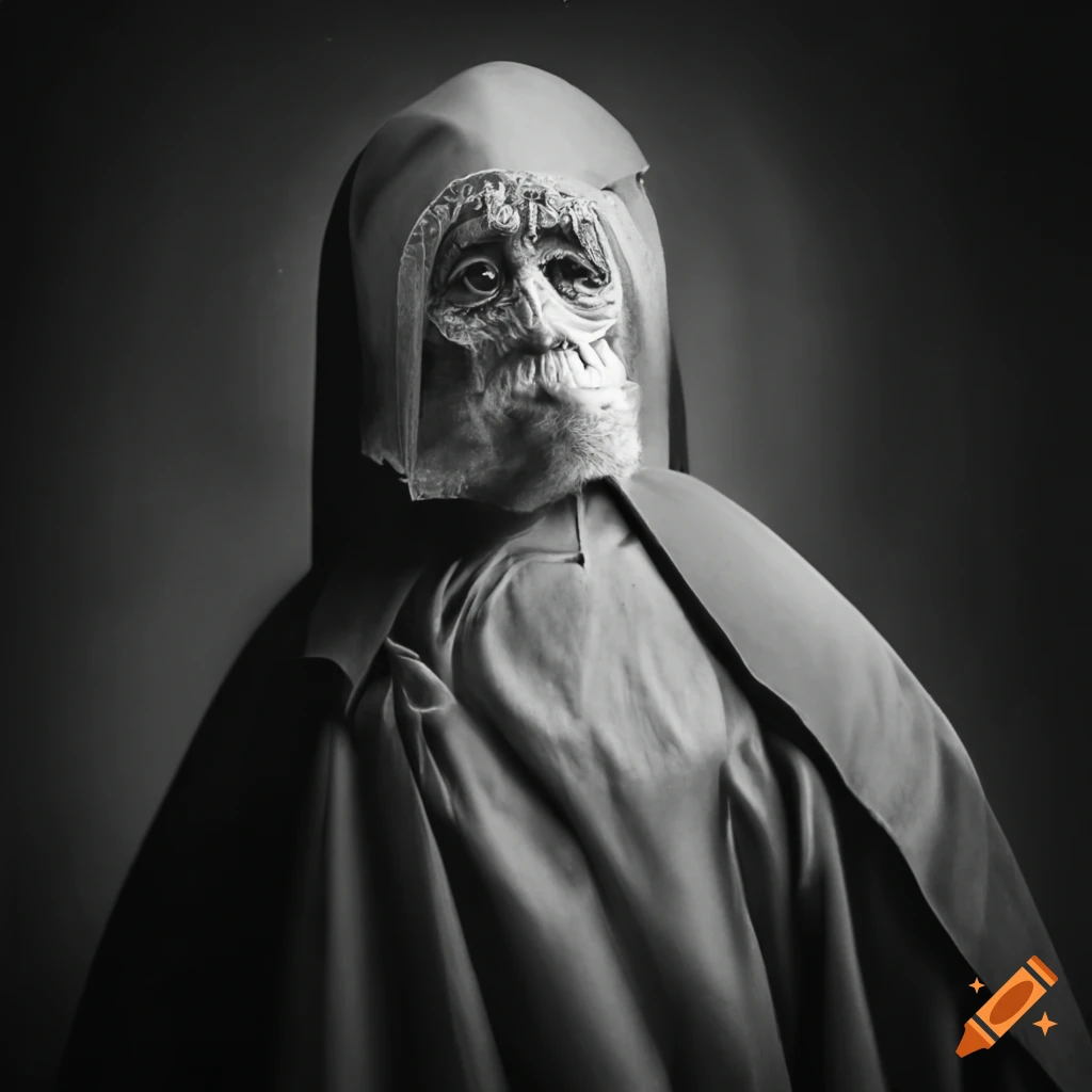 Portrait of a ghostly bishop