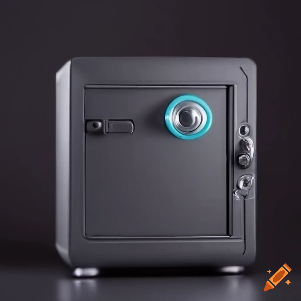 Mini safe for securing valuables on Craiyon