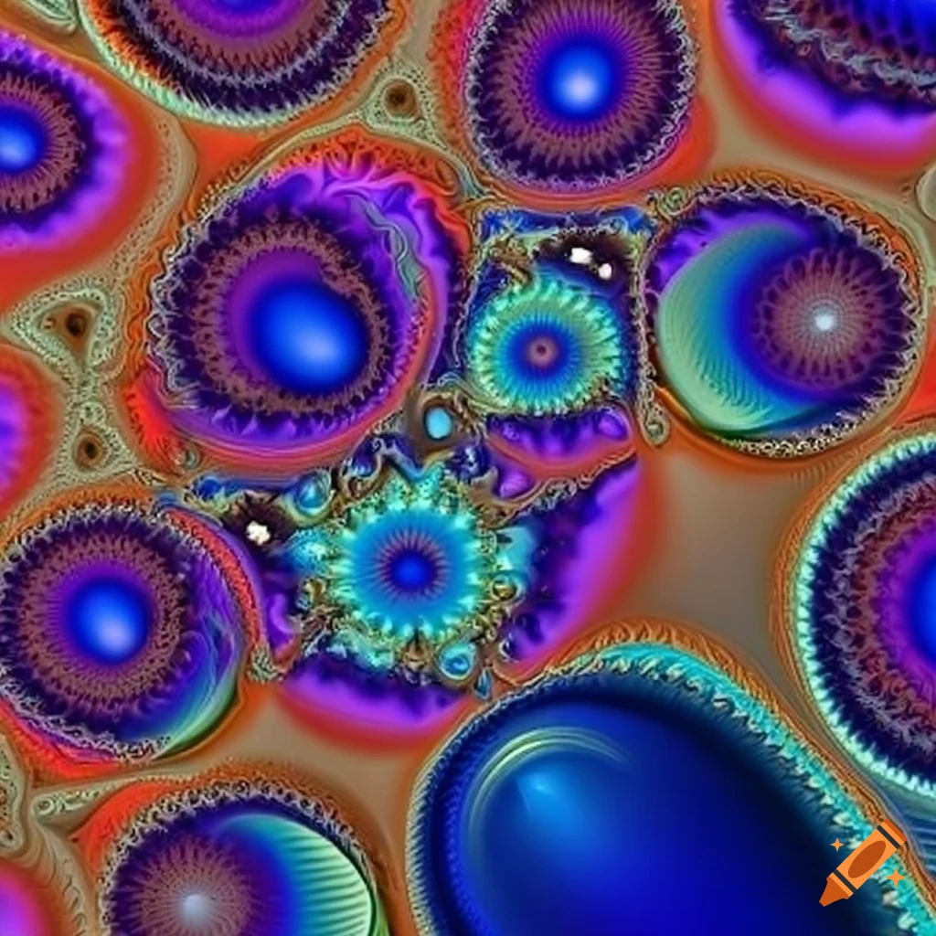 Fractal patterns resembling a sea shell