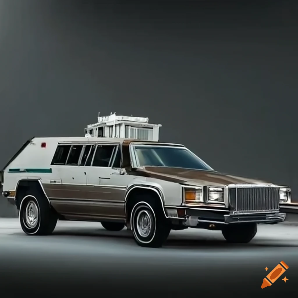 Vintage armored mafia car in hyper realistic style on Craiyon