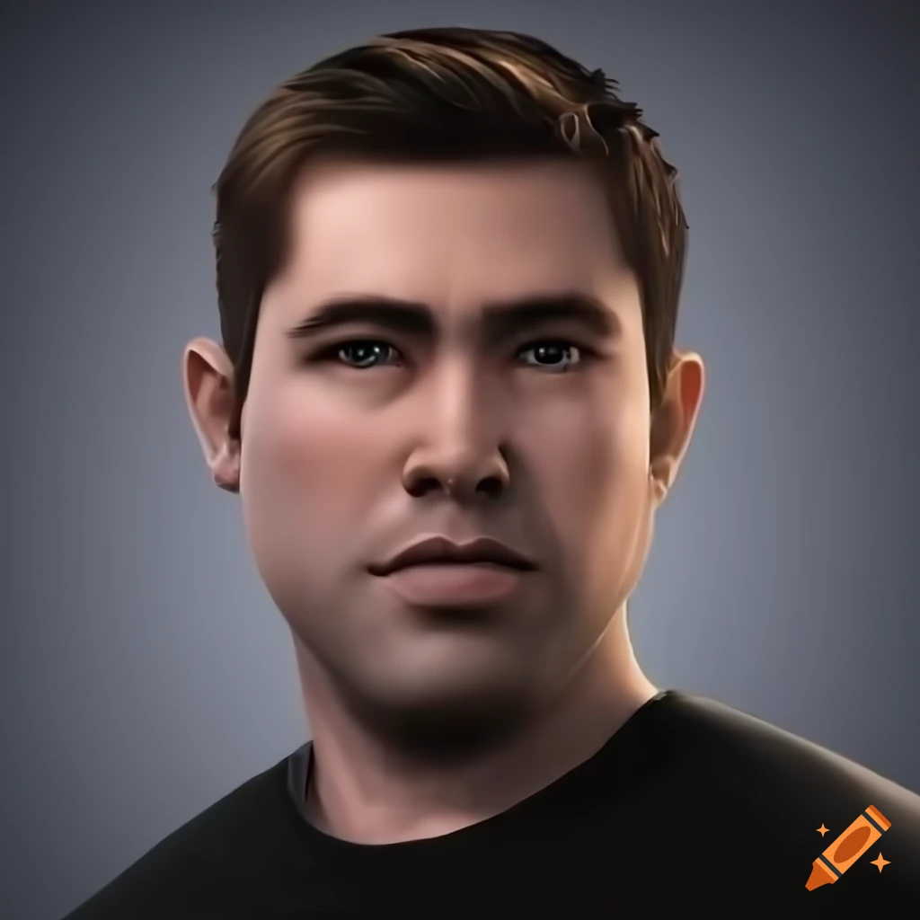 Photo-realistic portrait of a man with distinct features on Craiyon