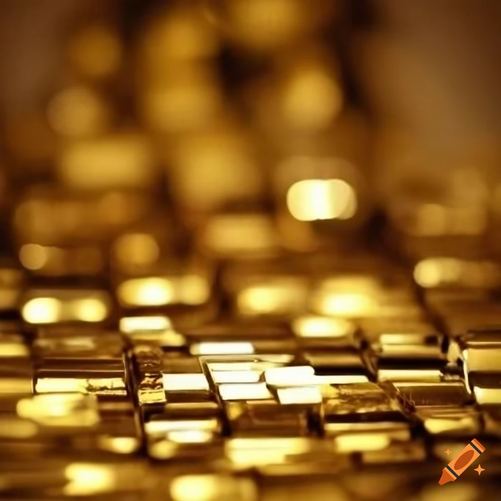 Luxury gold block under crystal table