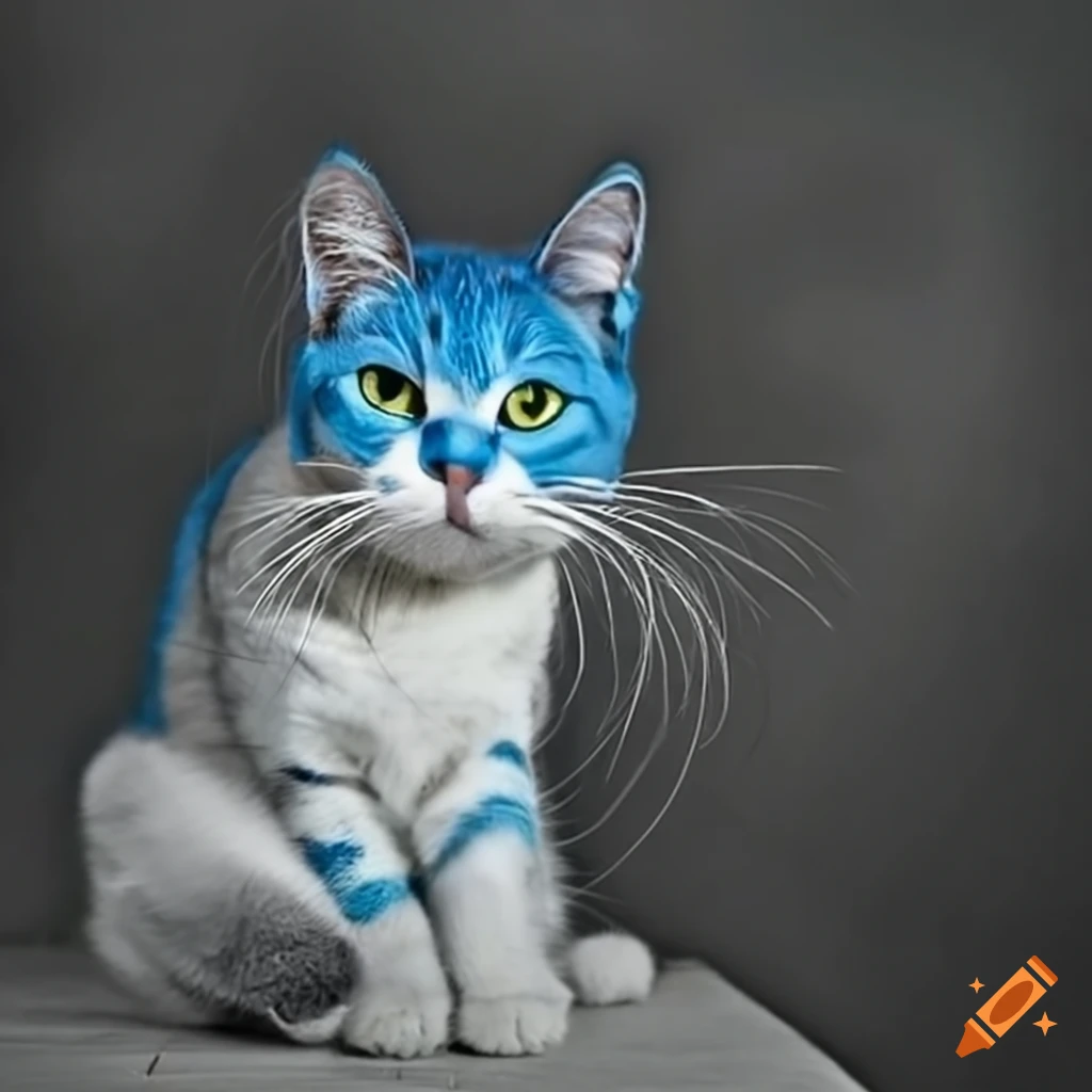 Smurf cat meme on Craiyon