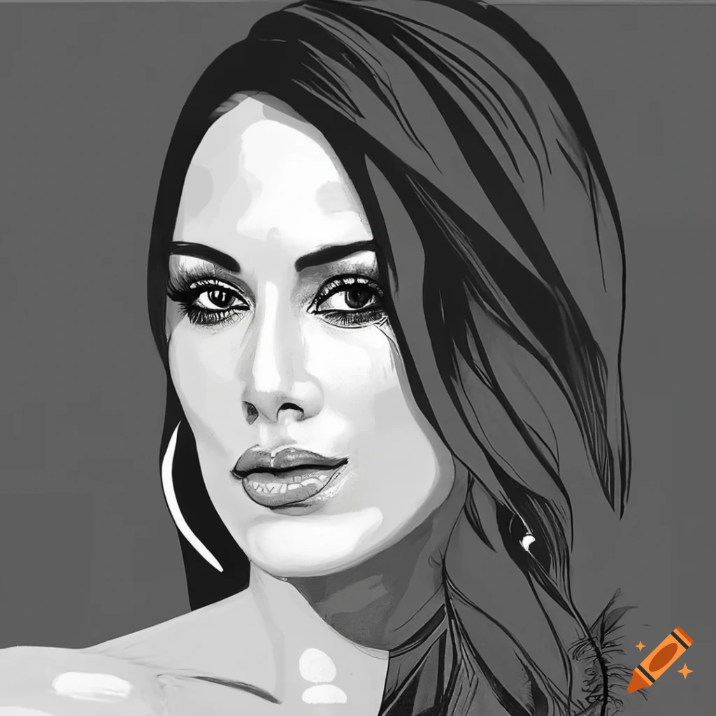 Colorful drawing of lara croft on Craiyon