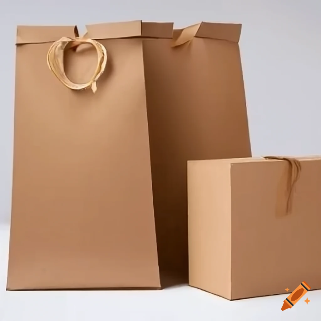 Minimalist eco-friendly paper brand packaging design on Craiyon