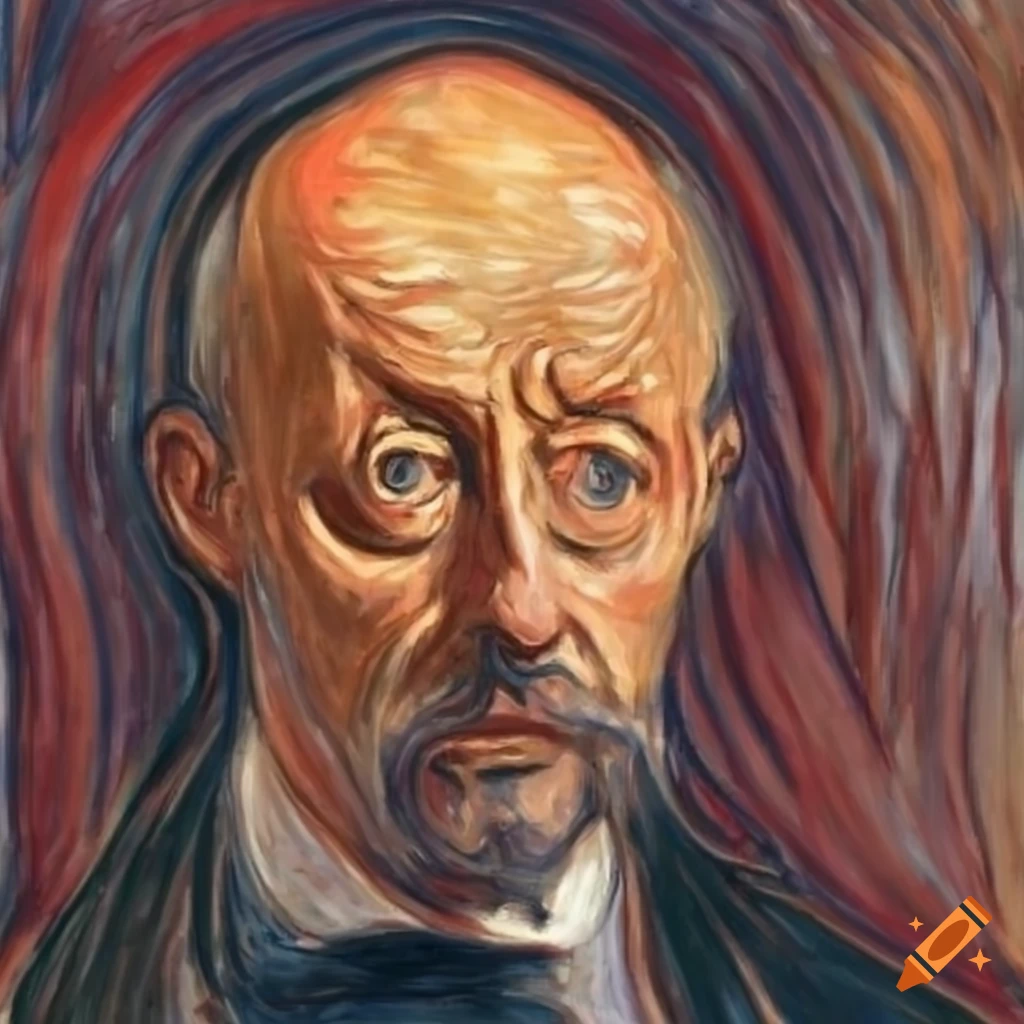 Painting inspired by edvard munch's the scream on Craiyon