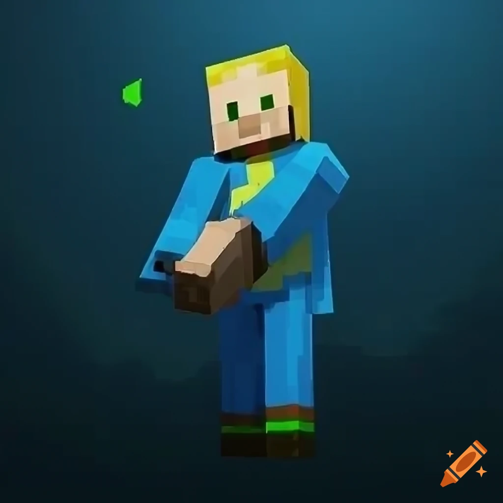 Adrenaline-fueled minecraft experience on Craiyon