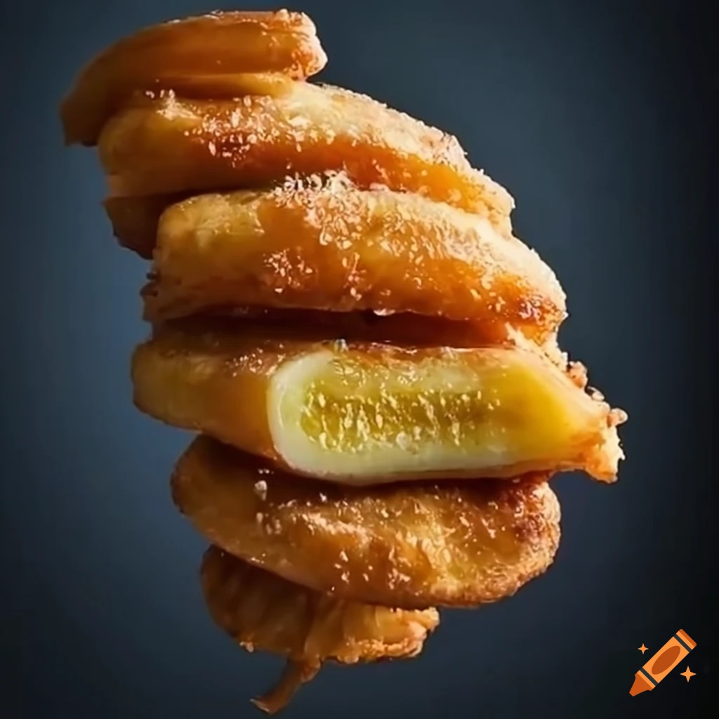 Delicious fried banana dessert