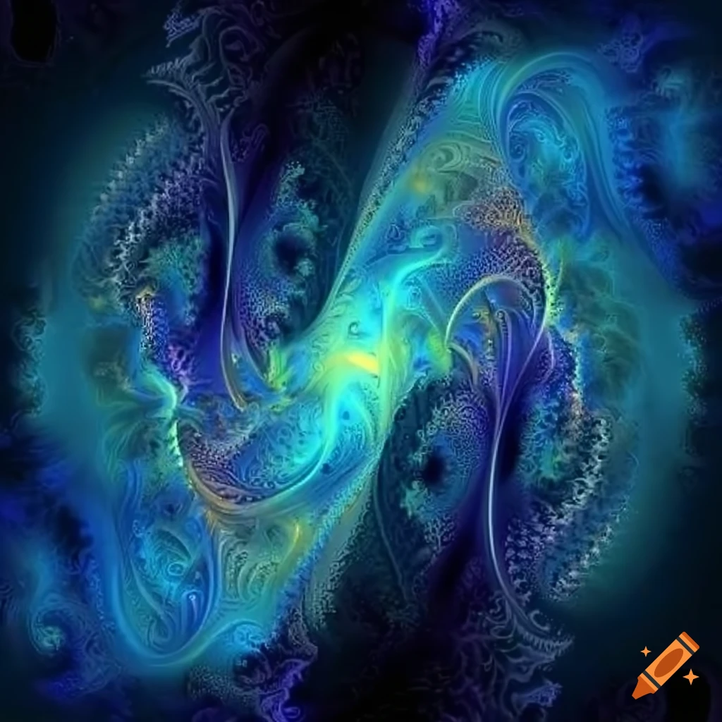 Abstract fractal pattern on Craiyon