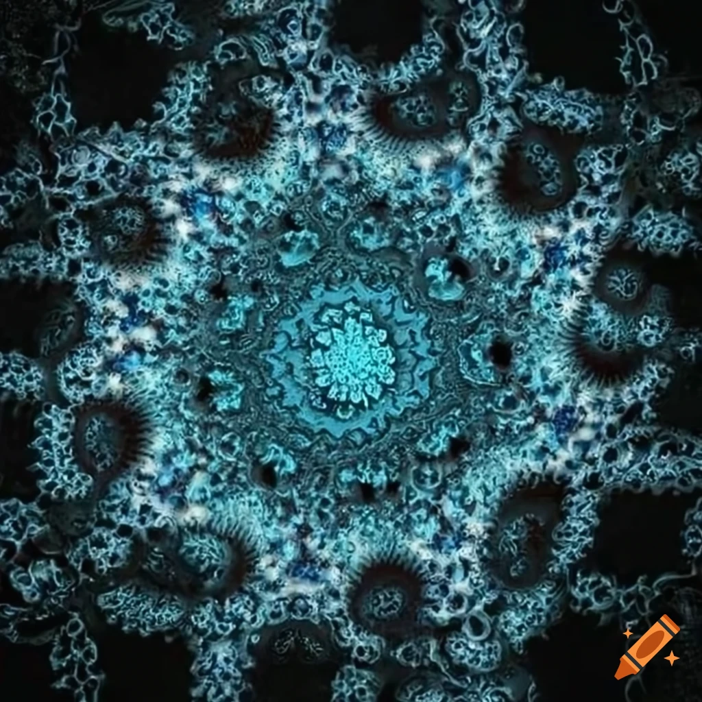 Detailed fractal patterns on jewelry on Craiyon