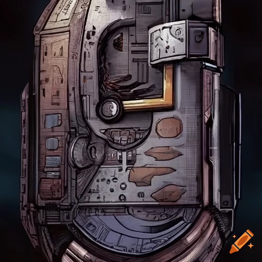 High-tech lock on Craiyon