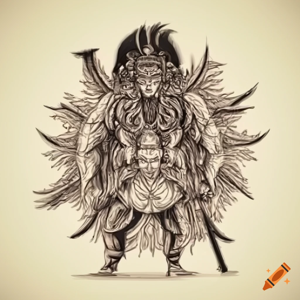 Vector art of APOLAKI, the God of the Sun and War on Craiyon