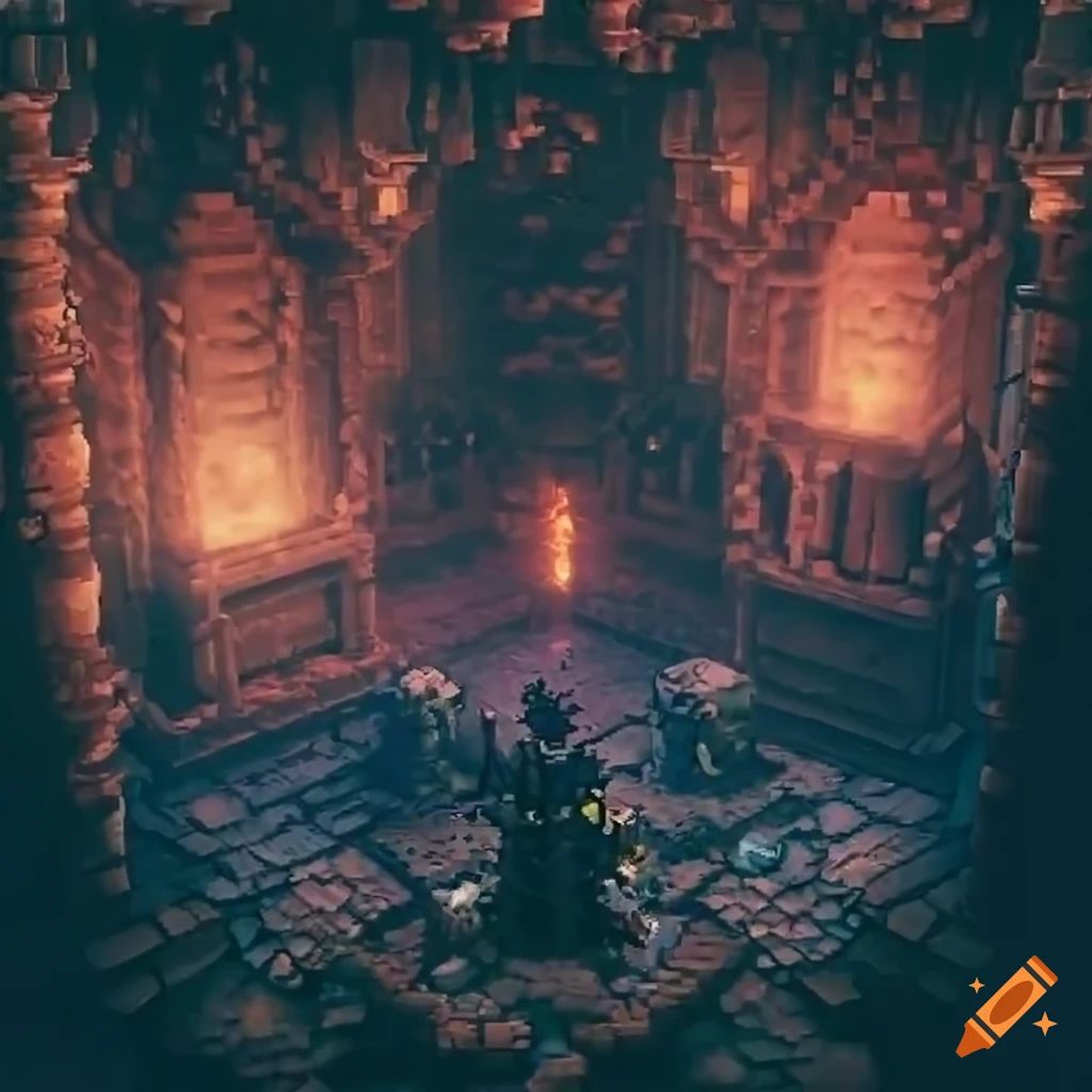 8-bit style castle in a unique artistic interpretation on Craiyon